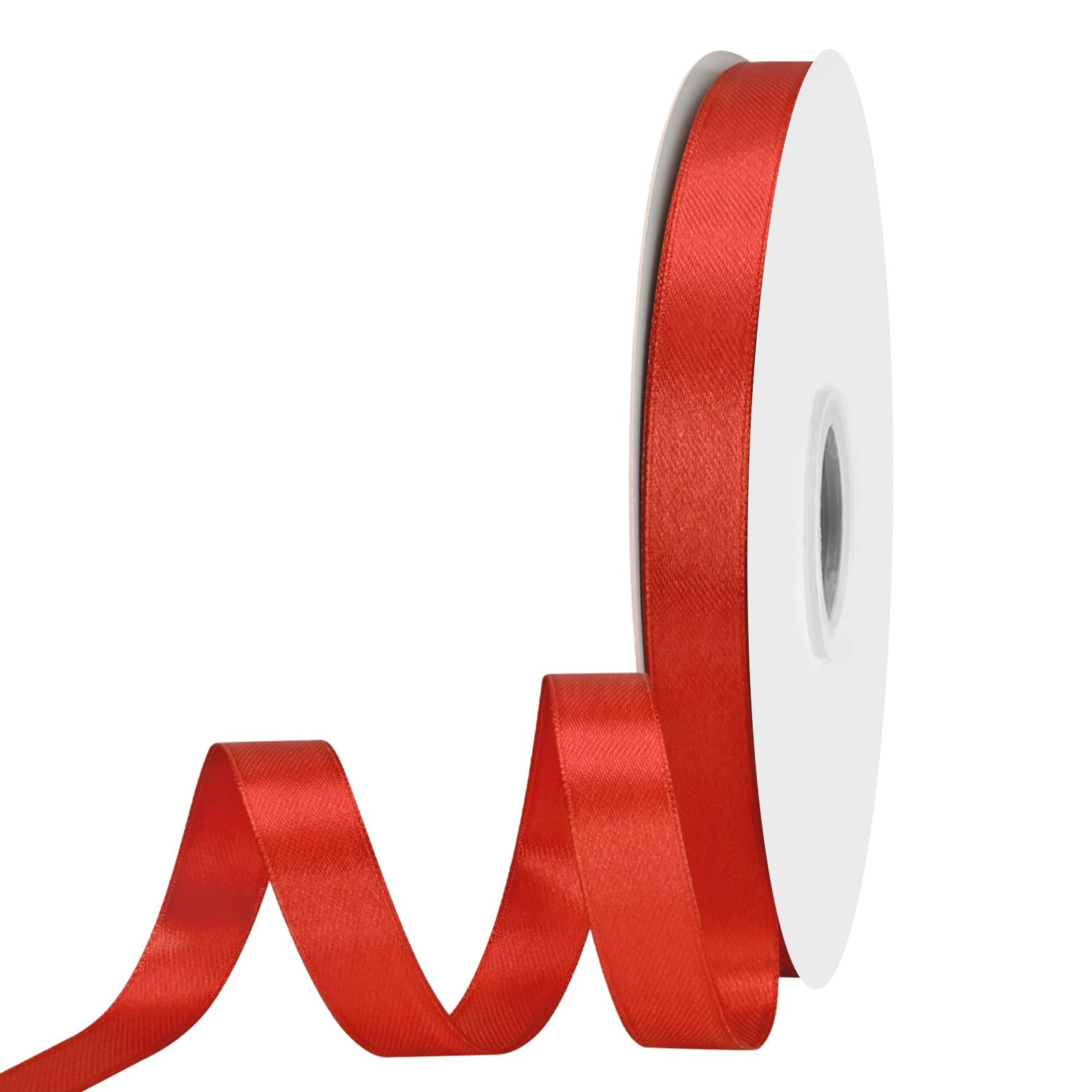 Amazon.com: Maclemon 5/8 inch Wide 100 Yards Double Face Red Satin ...