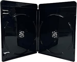 Amazon.com: Mediaxpo Mediaxpo Premium Glossy Black 4K Blu-Ray Double Cases 11MM (Pack of 10 ...
