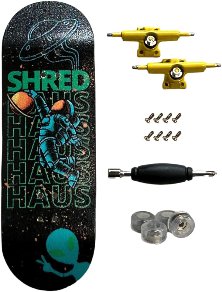 Amazon.com: Shred Haus Star Shredder Complete Fingerboard | Professional Board Shape and Size ...