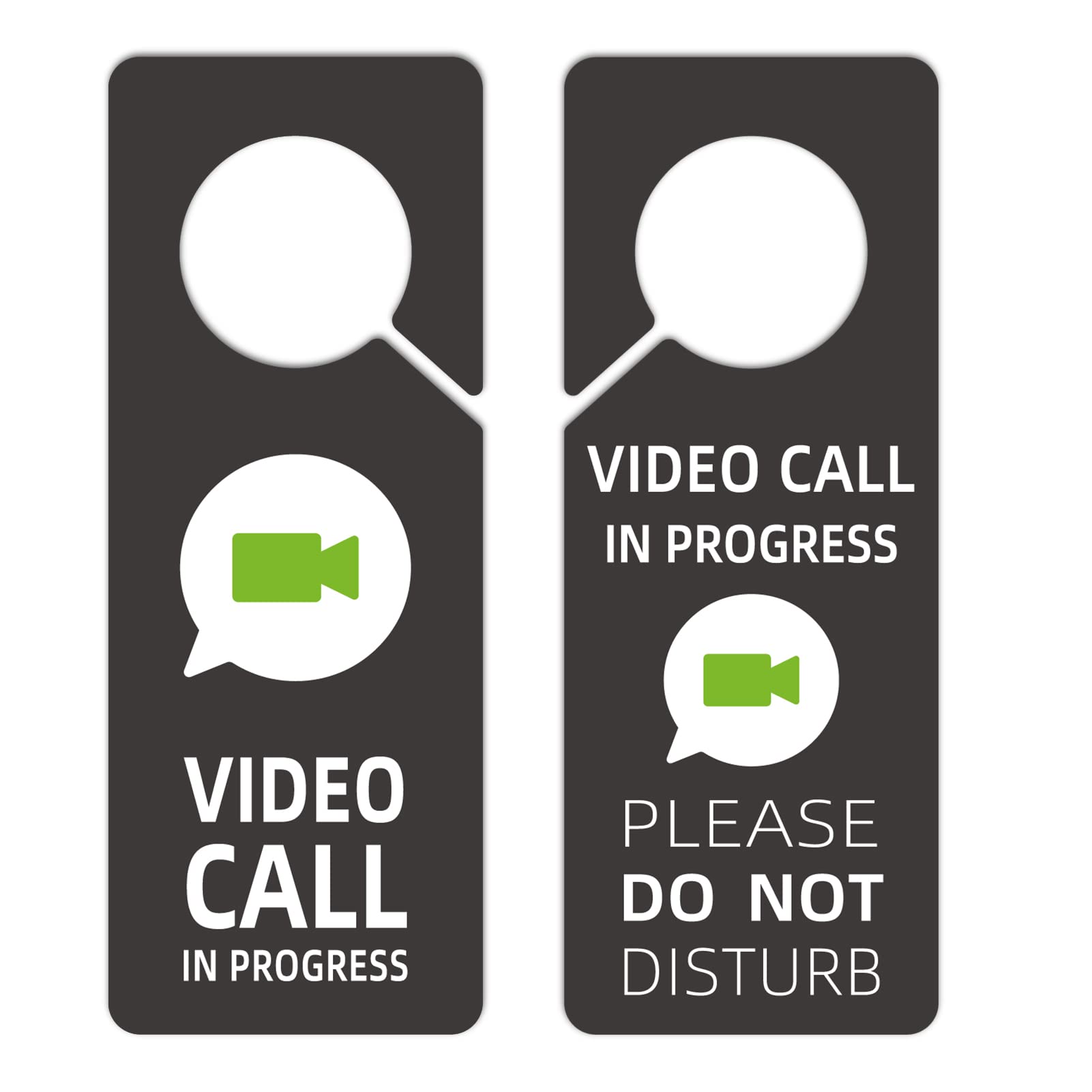Snapklik.com : Video Call In Progress Do Not Disturb Door Hanger Sign ...