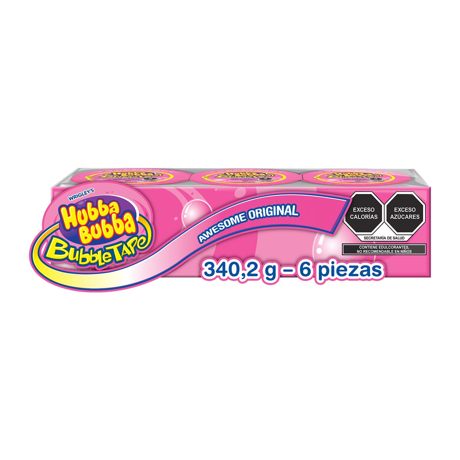 Hubba Bubba Chicle sabor Tutti-frutti 6 piezas, 340g : Amazon.com.mx ...
