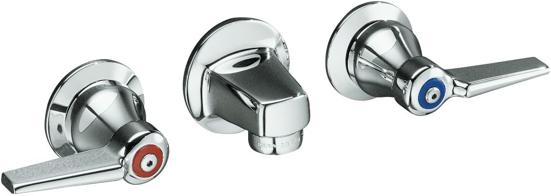 Amazon.com: KOHLER K-8046-4A-CP Triton Shelf-Back Lavatory Faucet ...
