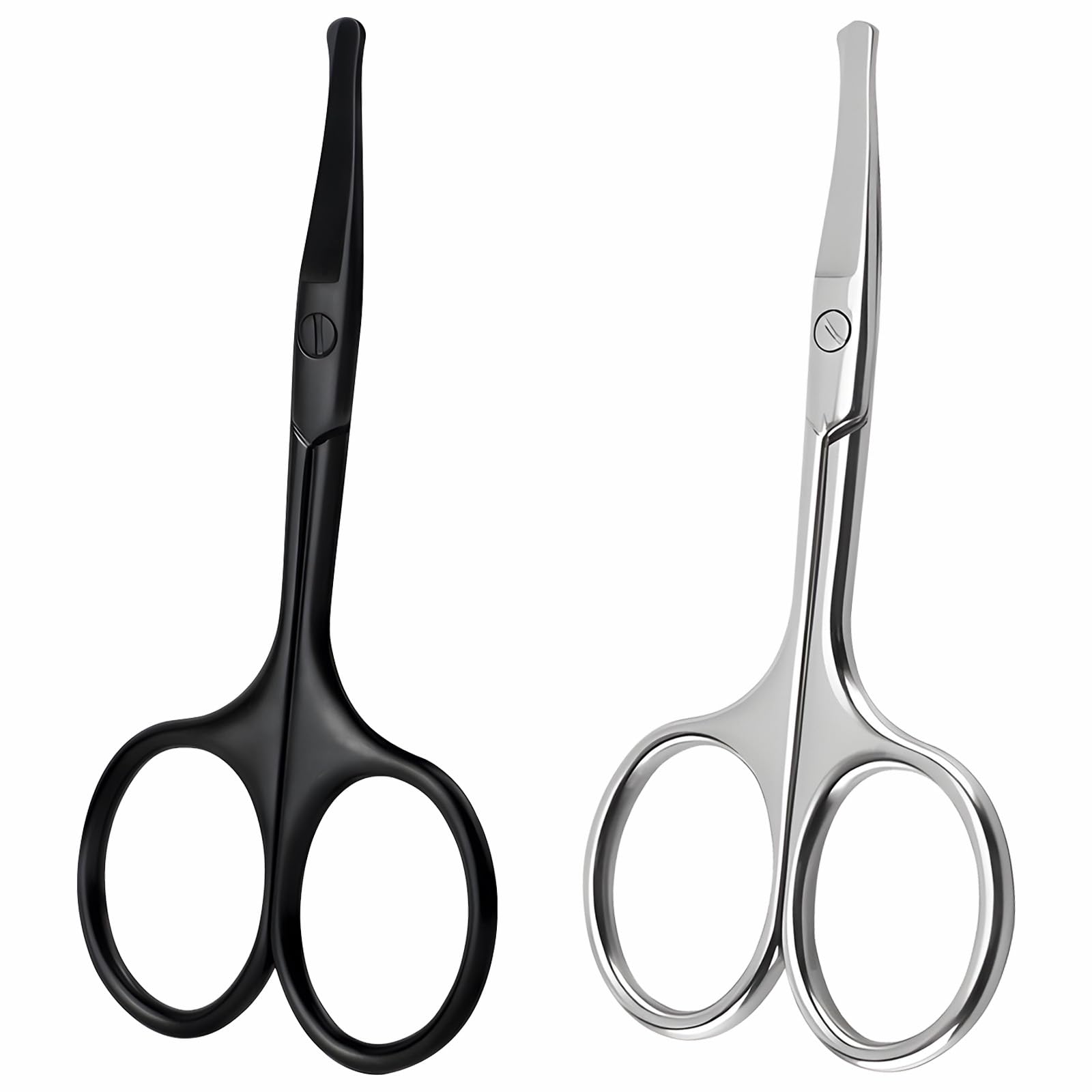 Amazon.com: 2 Pack 3.75" Premium Nose Hair Scissors, Curved Safety ...