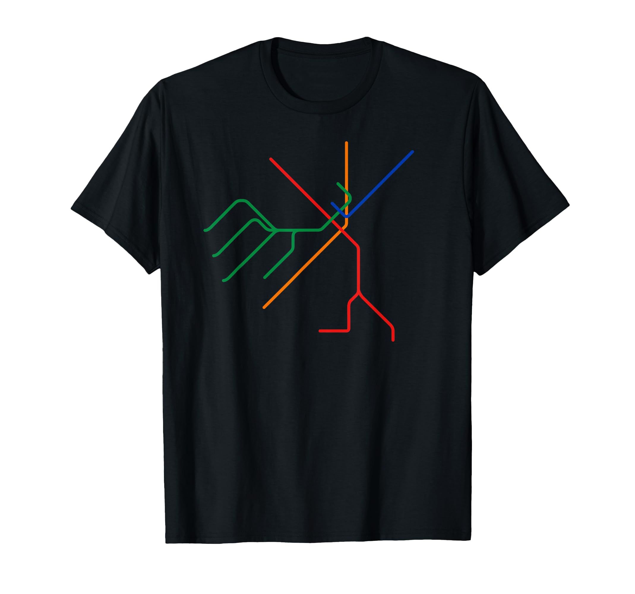 Amazon.com: Boston T Subway Map Shirt MBTA Art Tee T-Shirt : Clothing ...