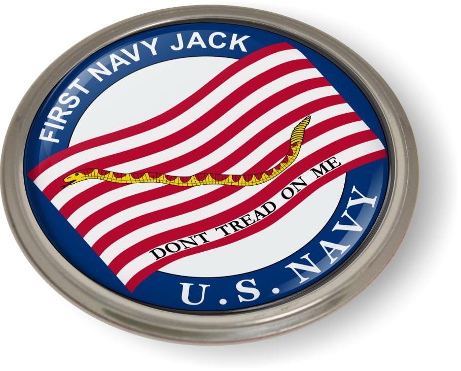 Licensed, U.S. Navy First Navy Jack Flag - Don't Tread on Me, Emblem ...