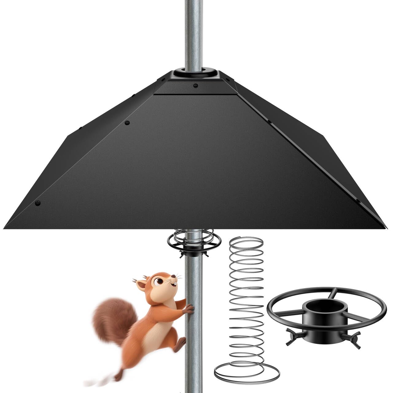 Snapklik.com : VIUBIRD Metal Squirrel Baffle - Heavy Duty Squirrel ...
