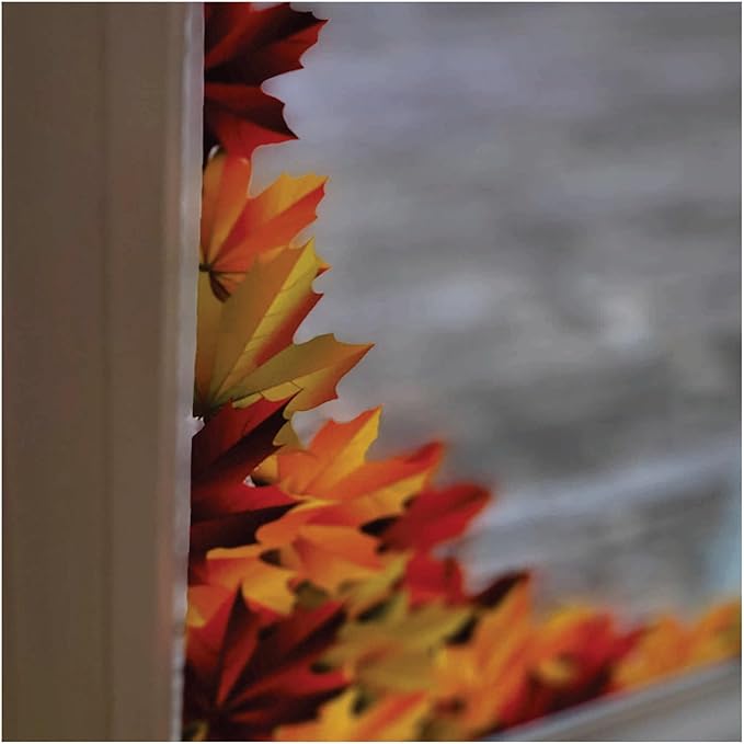Amazon.com: Fall Leaf Window Cling Decals for Home Decor Decoration ...
