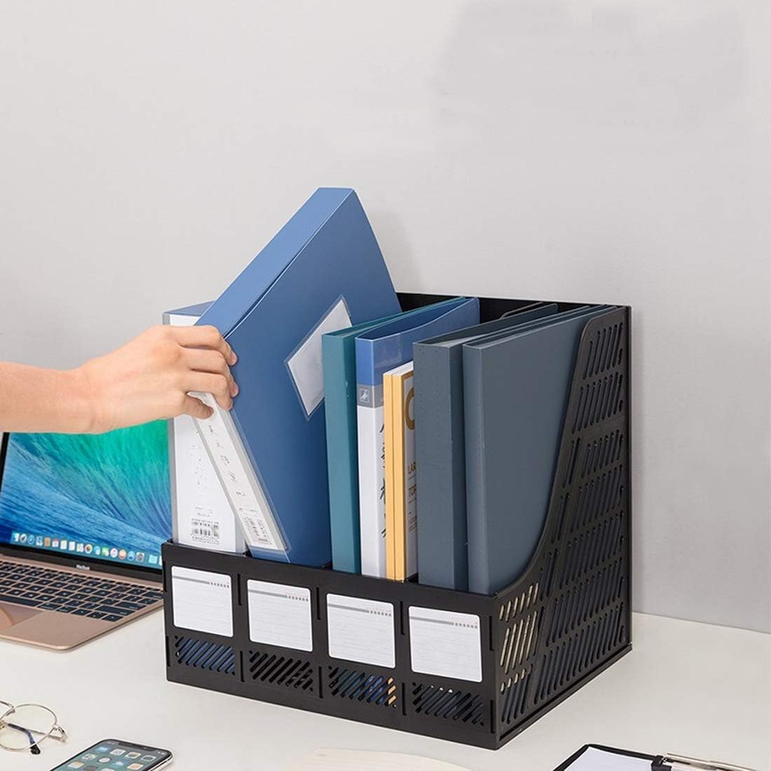 Ostin Plastic File Organiser A4 Desktop Organizer File Holder Kitchen ...