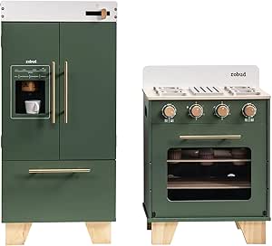 Amazon.com: ROBUD Vintage Wooden Toy Kitchen Oven Bundle with Toy ...