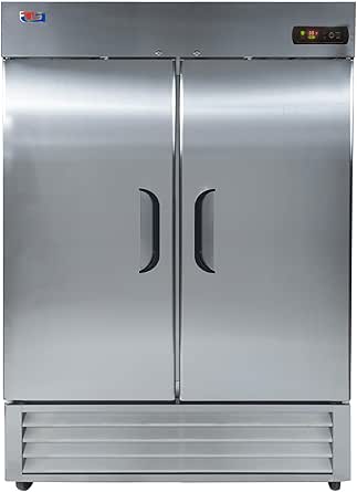 Amazon.com: US INC. Solid 2-Door Upright Commercial Freezer | UST-49F ...