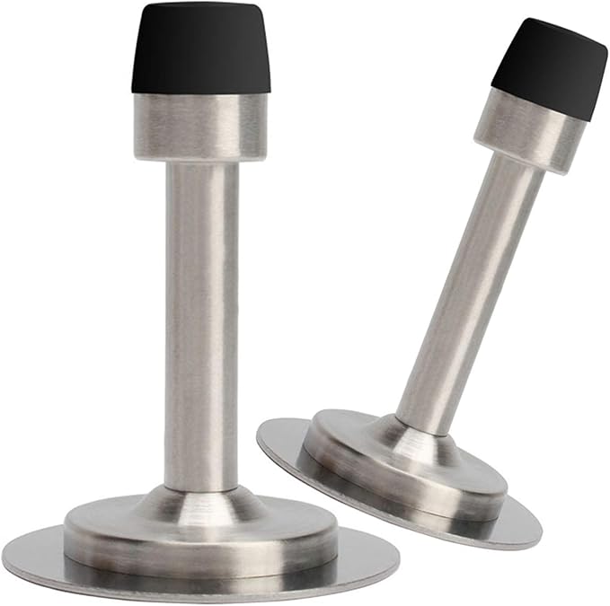 Amazon.com: LemonHo No Need to Drill/Screw in Wall Mounted Door Stopper ...