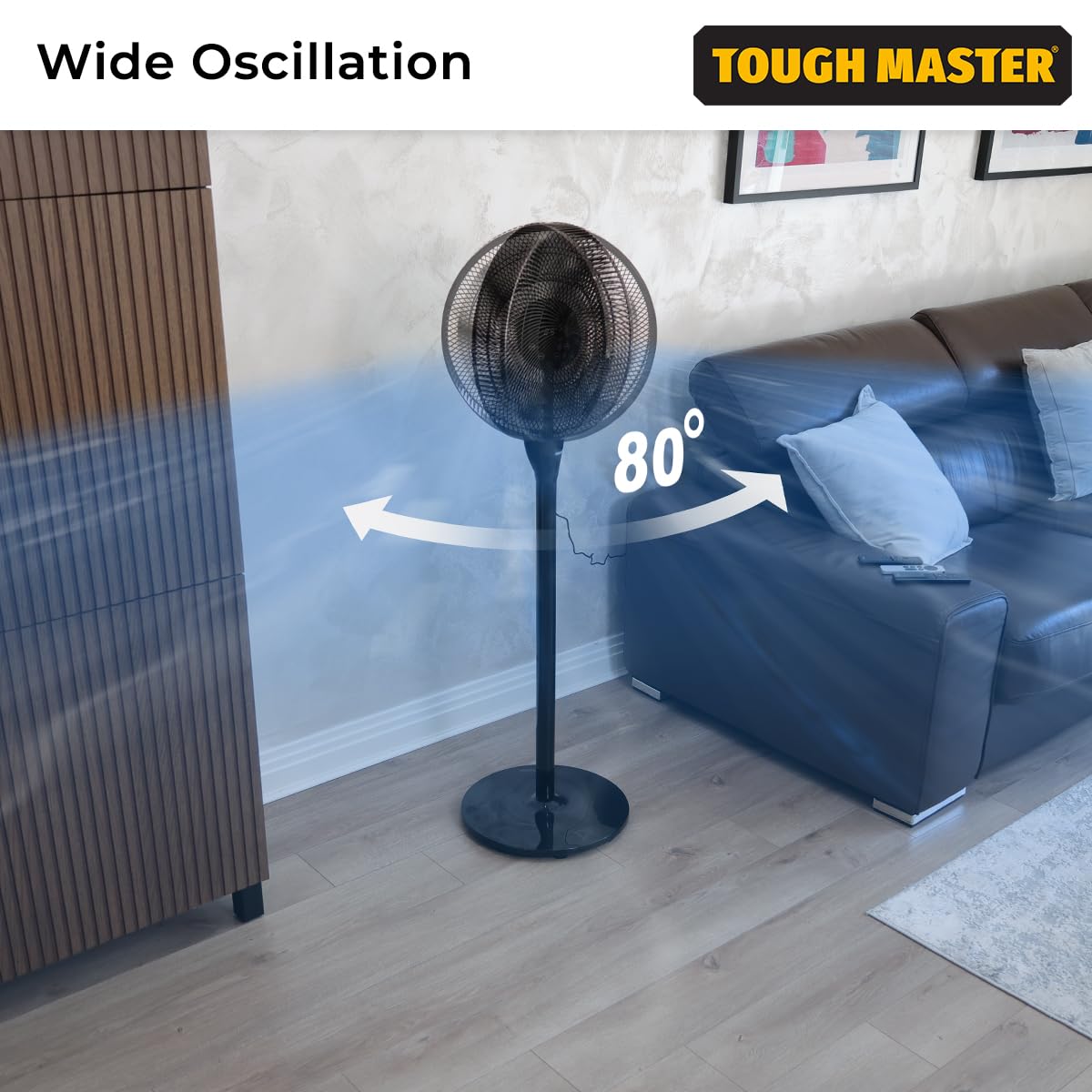 Floor Standing Fan LUCCI AIR Breeze Floor Fan In Black, Height