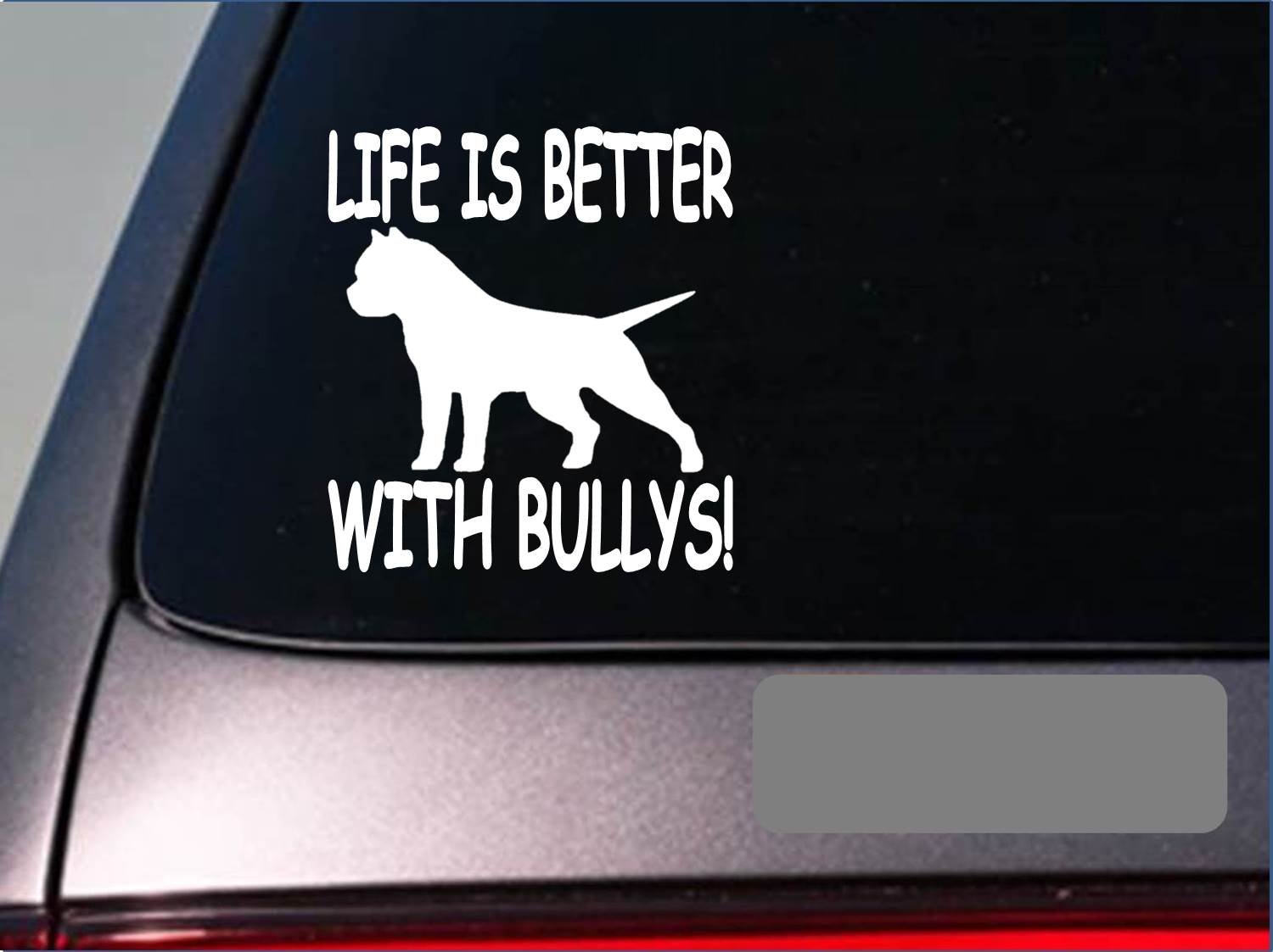 Amazon.com: EZ-STIK Life is Better with bullysF413 Sticker Decal Pit ...