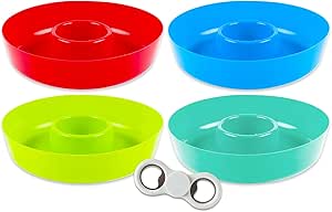 Amazon.com | Chip and Dip Serving Set - Chip and Dip Platter Plastic 11 ...