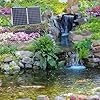 Biling Solar Pond Waterfall Kit, 50W 2100L/H Stainless Solar Powered ...