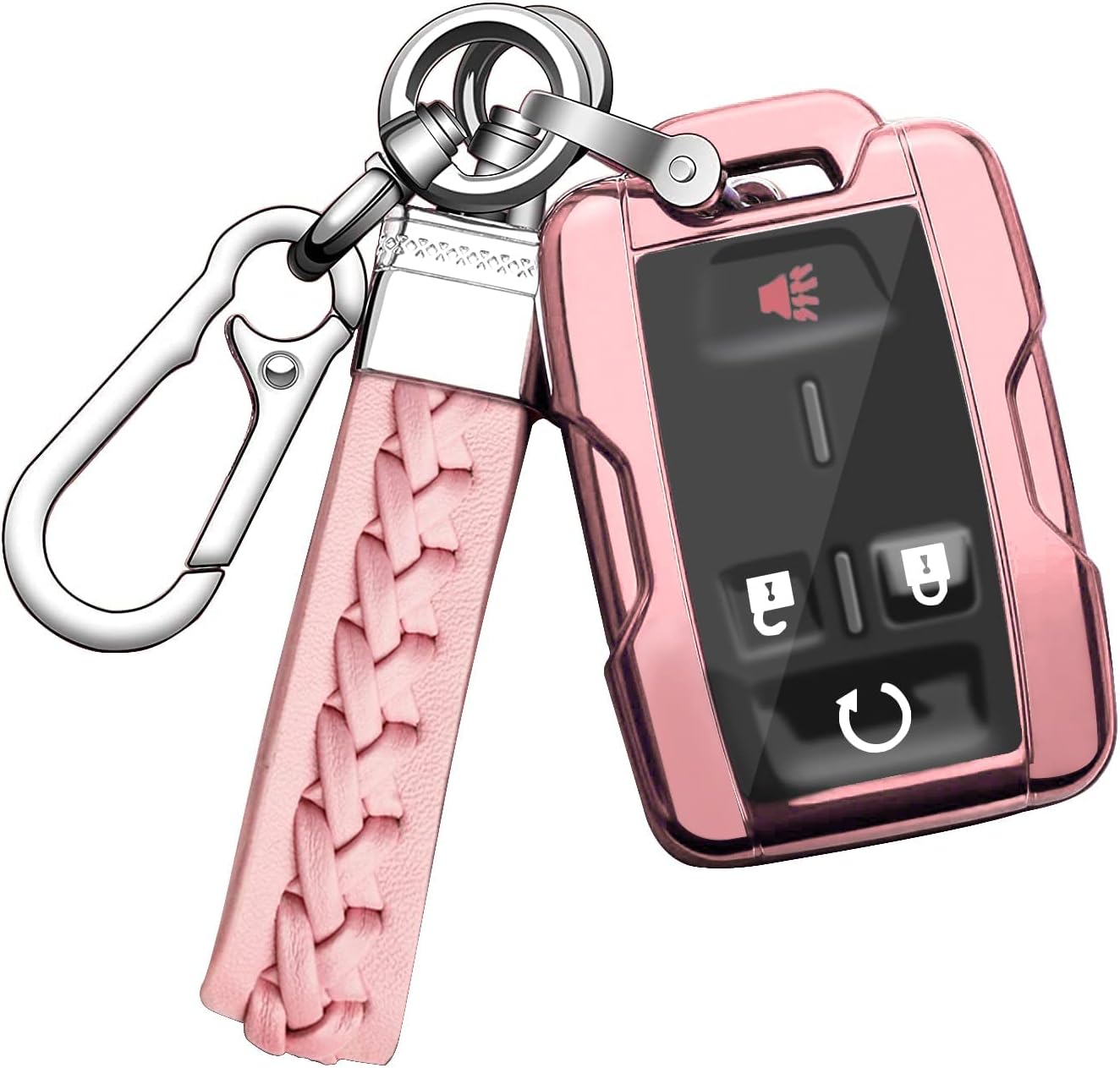 Amazon.com: KPPOWER for Chevy Key Fob Cover, Key Case Chevy Silverado ...