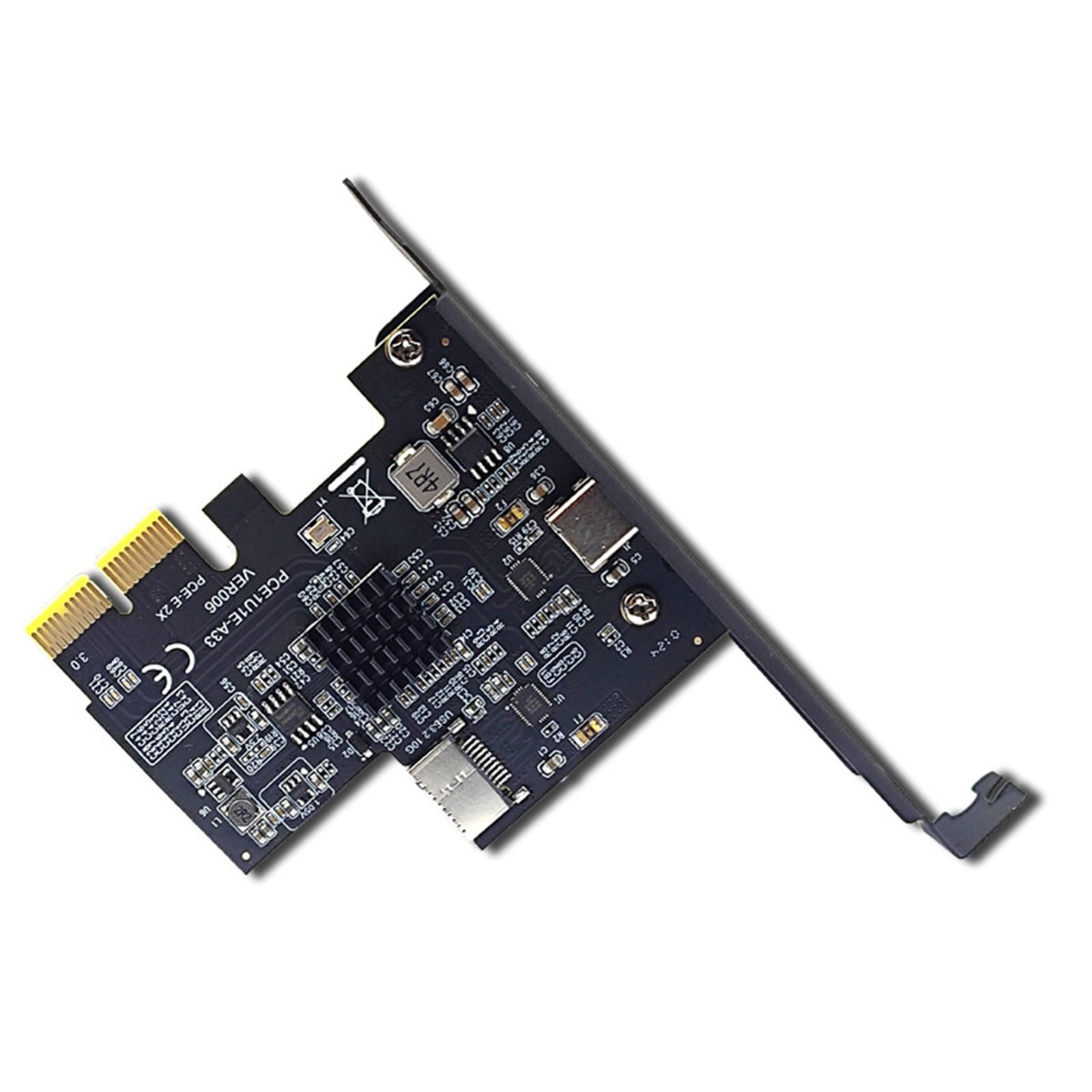 Amazon.com: PCIE to USB 3.2 Expansion Cards 10Gbps PCIE to USB3.2 Type ...