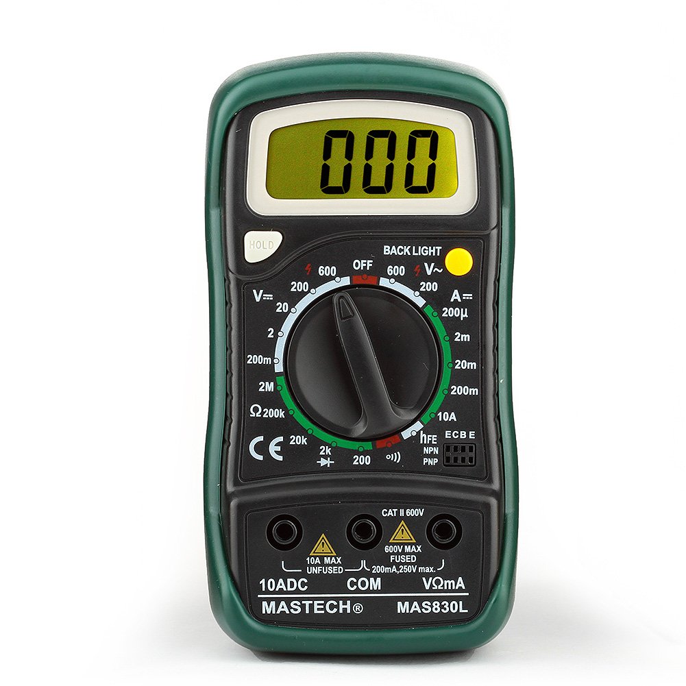Amazon.co.jp: Mastech MAS830L Pocket Digital Multimeter Data Hold AC DC ...