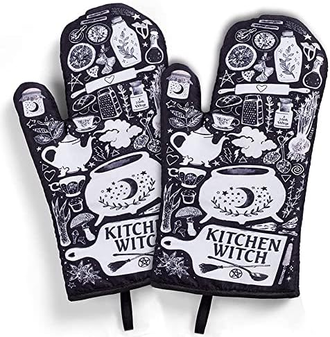 Amazon.com: Disney Hocus Pocus Black Kitchen Oven Mitt Pot Holder ...