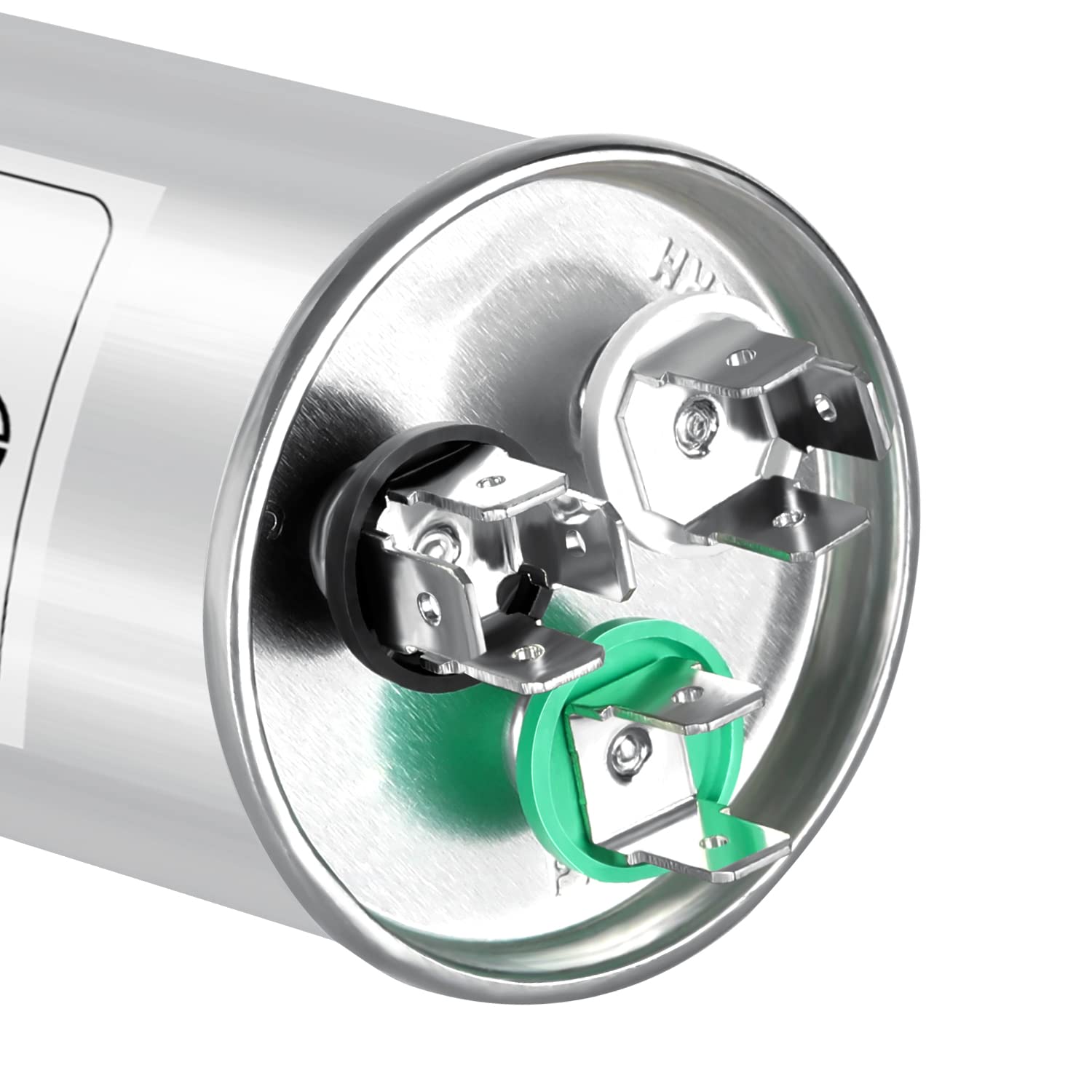 Snapklik.com : 40+5μf 40/5MFD Dual Run Round Capacitor For AC 370 Or ...