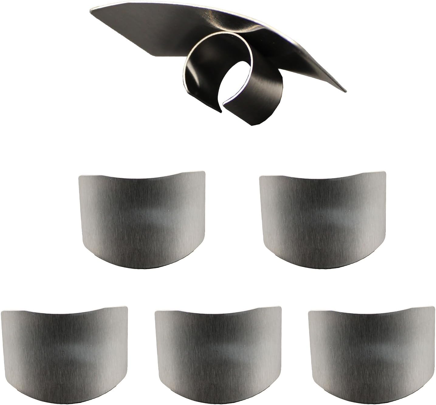 Amazon.com: Adyoney 6 Pcs Stainless Steel Single Finger Guards - 64 x ...
