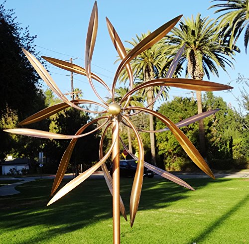 Outdoor Artistic Copper Wind Sculptures: Handmade Large Kinetic Wind ...