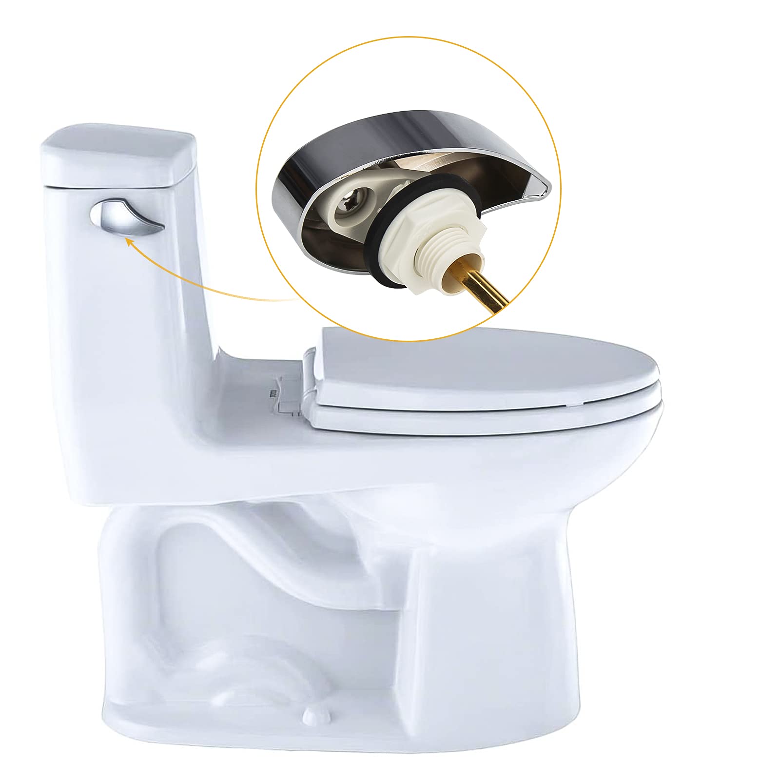 Snapklik.com : Toilet Tank Flush Lever Replacement For TOTO THU004-CP ...
