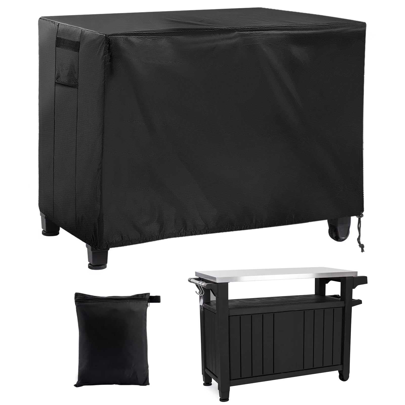 Snapklik.com : PAMASE Outdoor Dining Cart Cover - 54"L23"W35"H Grill ...