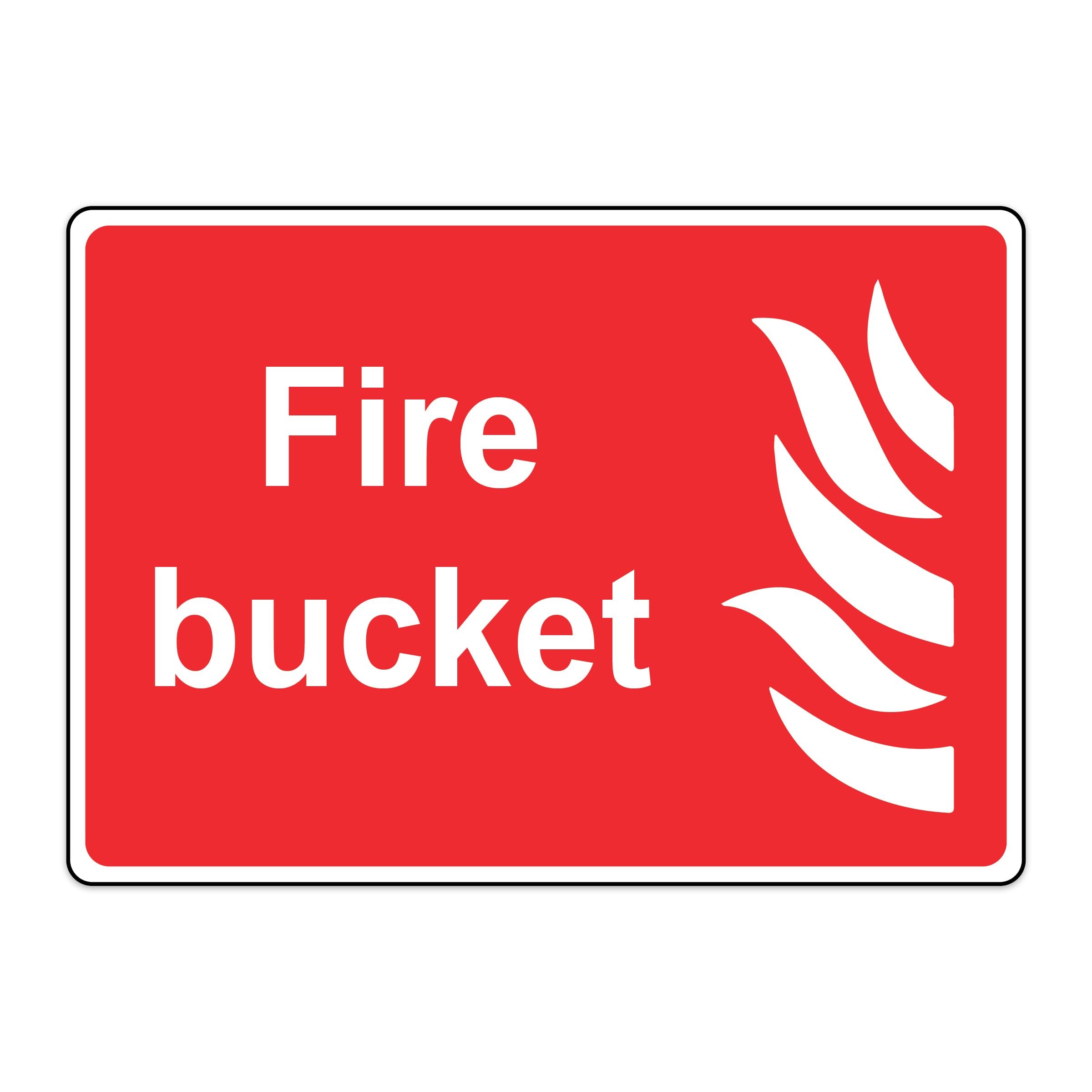 SIGN EVER Fire Bucket Fire Exit Sign Boards For Hospital Office ...