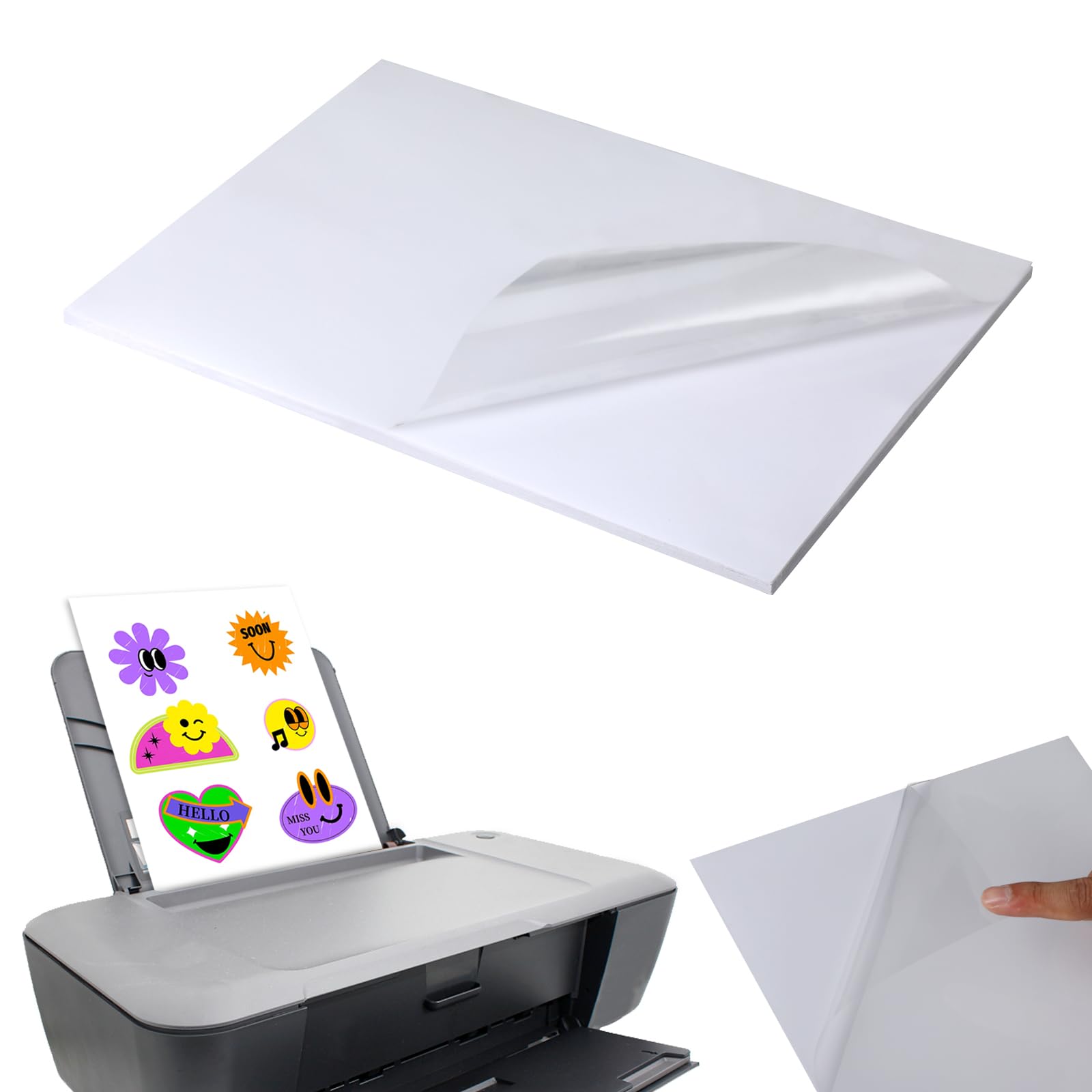 25er Set A4 transparentpapier bedruckbar, bedruckbare klebefolie ...