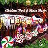 Amazon.com: 24 Pack Christmas Peppermint Yard Signs Candy Garden Sign ...
