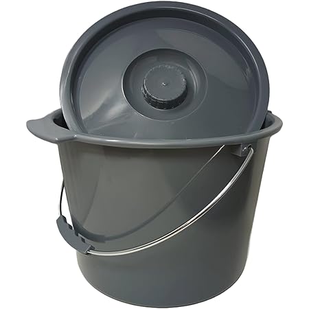 Amazon.com - Commode Bucket with Lid and Handle - Replacement Pail and ...