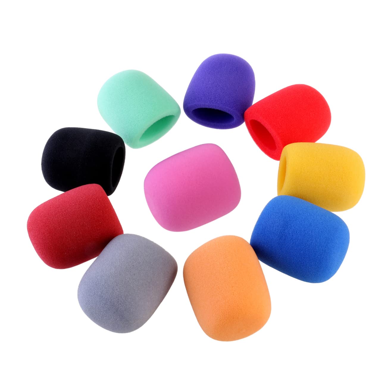 Amazon.com: Toyvian 10 Mic Windshield Cover Mic Filter Colorful Mic ...