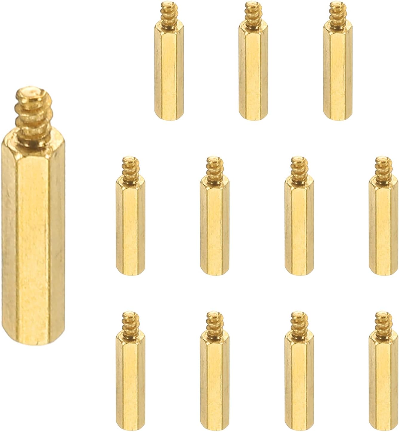 Amazon.com: PATIKIL 12pcs M2 Male to Female Self-Tapping Hex Standoffs ...
