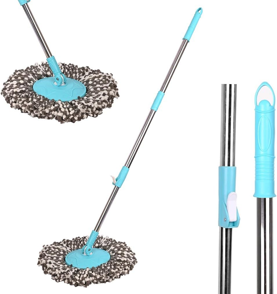 Mop Stick for Floor Cleaning, 360 Degree Spin Mop Stick Rod with 1 ...