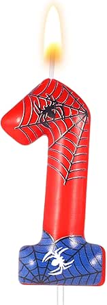 Spider Candle, Red and Blue Spider Web Candle Spider Shape Candle ...