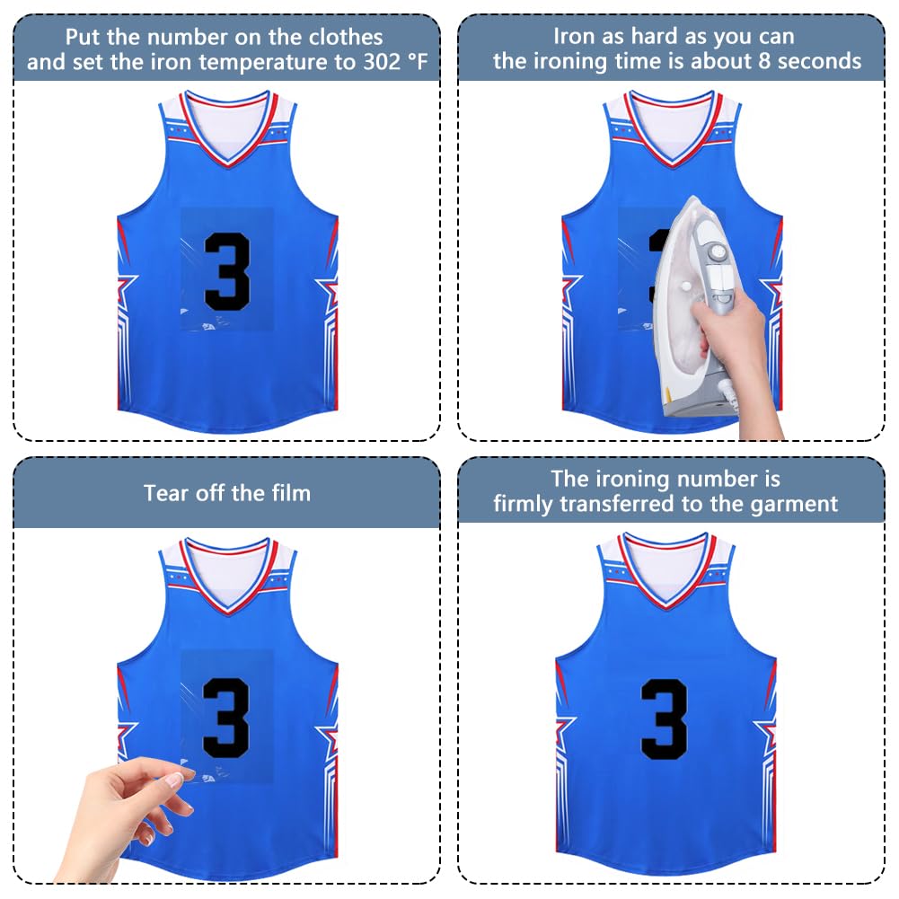 Snapklik.com : Ukontagood 110 Pcs Iron On Numbers, Heat Transfer ...