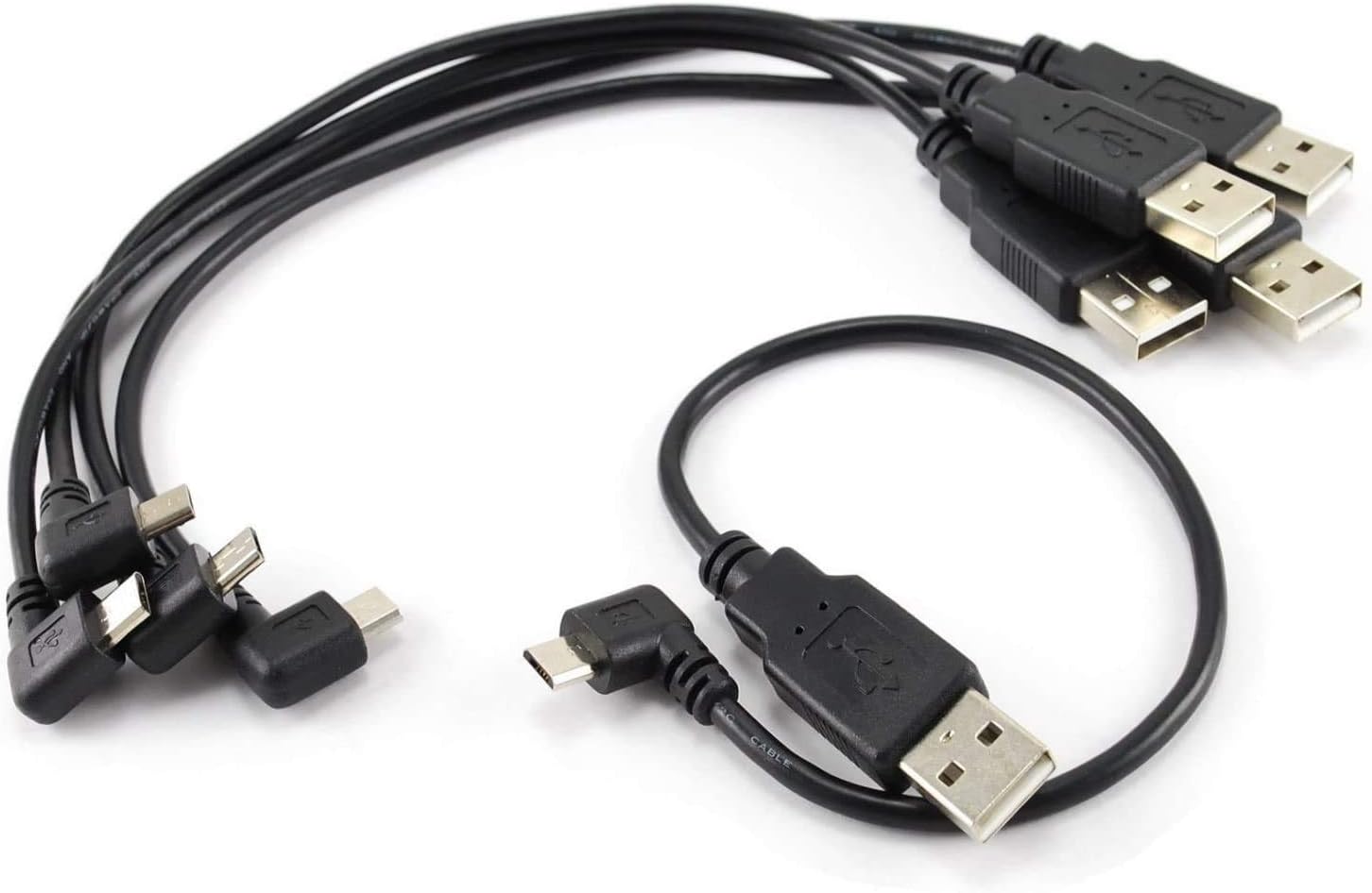 Amazon.com: MXTECHNIC Mini USB Data Cable 10INCH 90 Degree USB Right ...