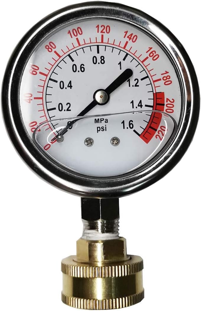 Amazon.com: Watts 0950200 Water Pressure Test Gauge, 2 1/2 Inch, White ...
