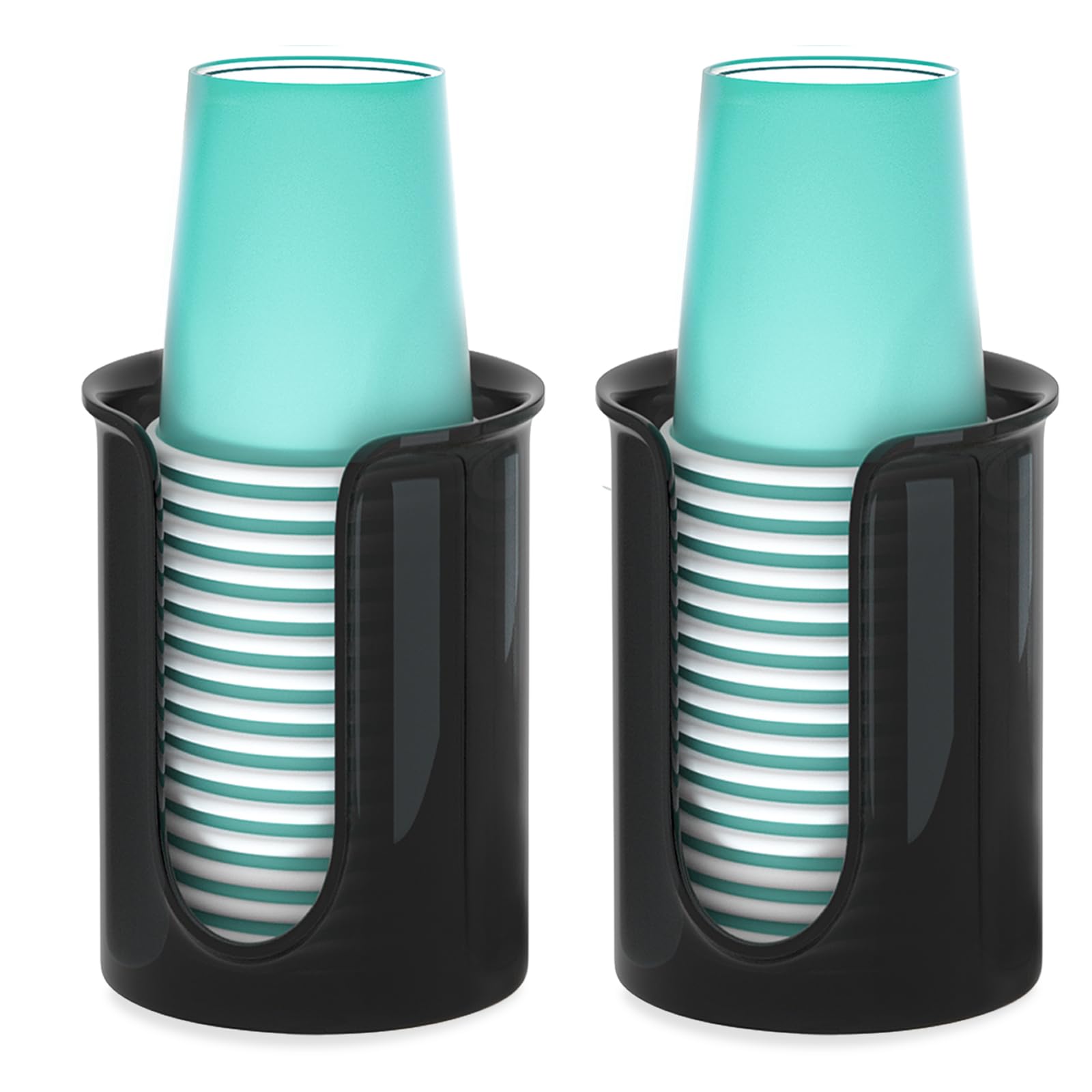 Amazon.com: BYAWAY 5 oz Bathroom Cup Dispenser Black, Disposable ...