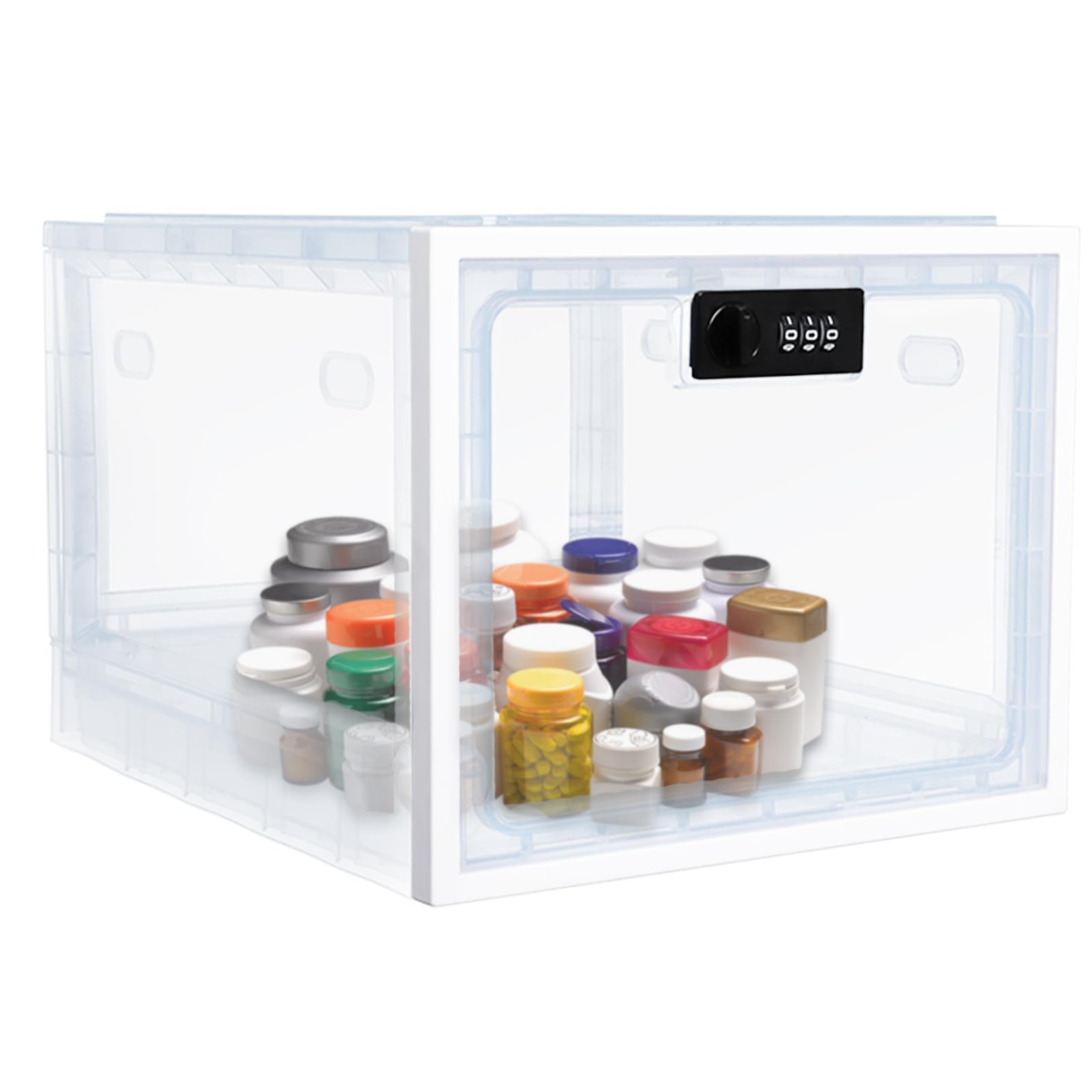 Gekufa Locked Box, Medication Lockable Container Snack Storage Box with ...