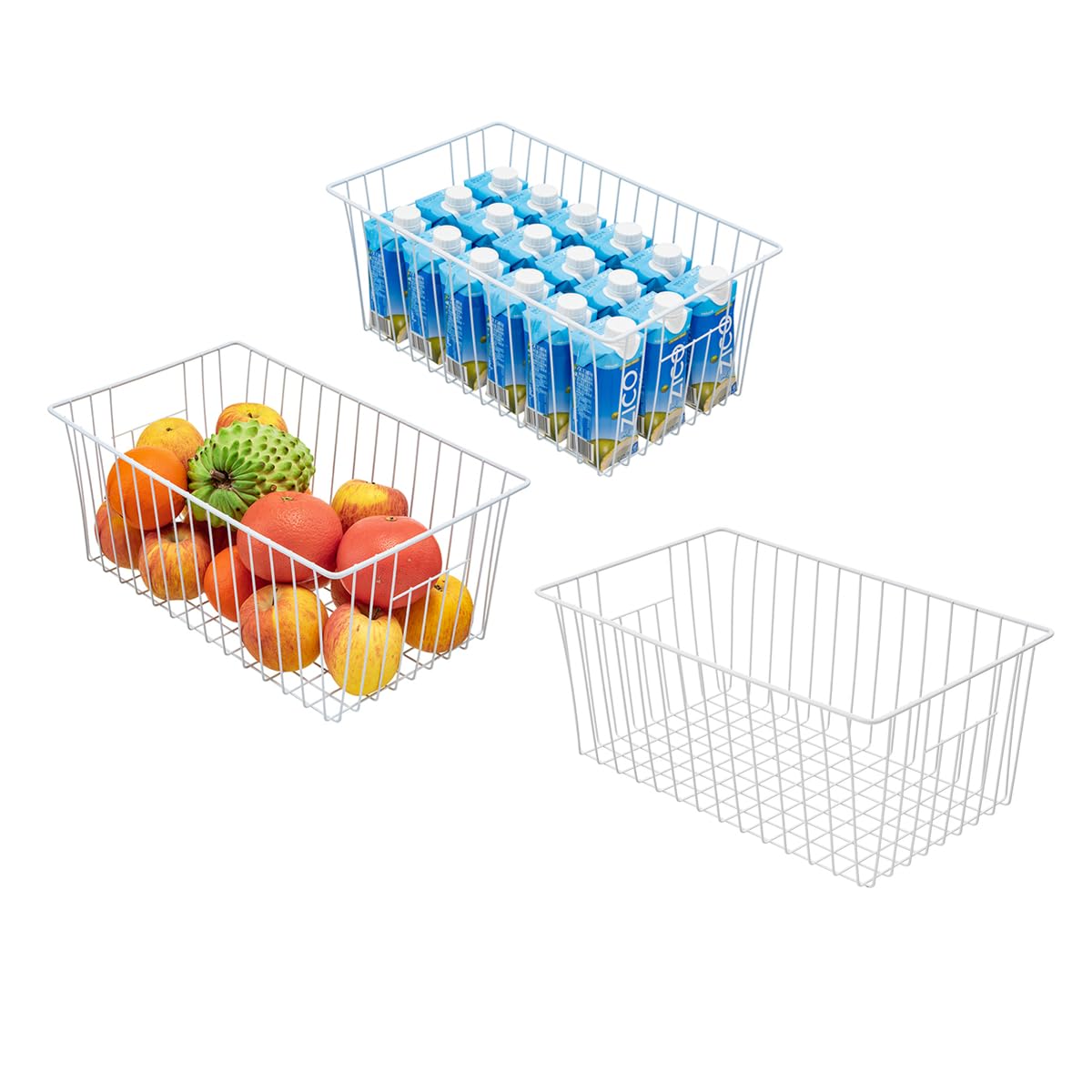 Amazon.com - Nprohuge 16" Upright Freezer Organizer Baskets, Wire ...