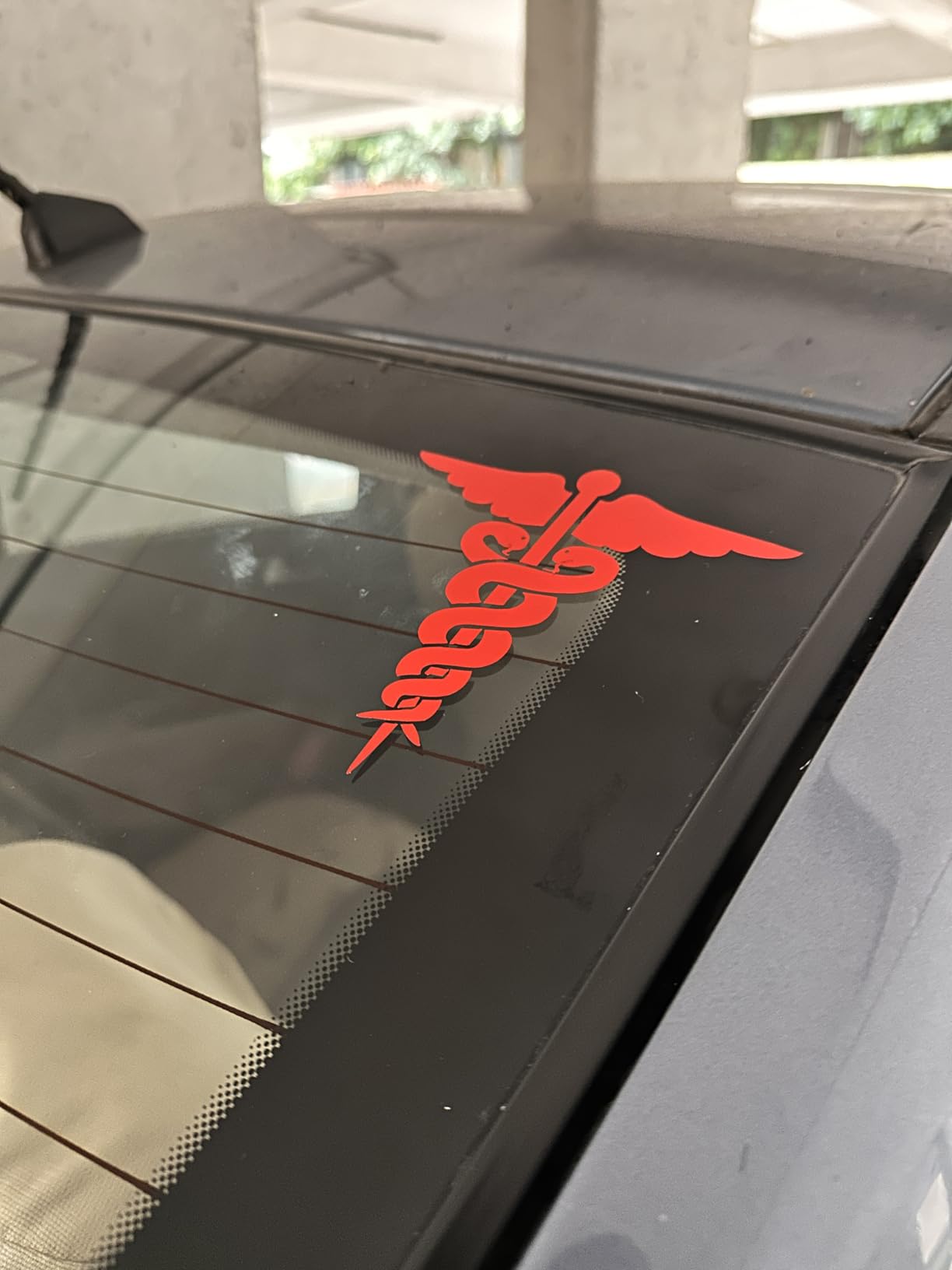 CVANU (Pack of 2) Red Doctor car Decal Sticker(11Cm X 11Cm) : Amazon.in ...