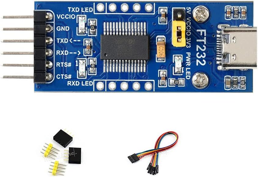 Amazon.com: HiLetgo 2pcs CP2102 MICRO USB to UART TTL Module 6 Pin ...