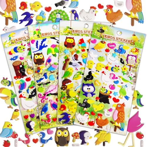 FunBlast 3D PVC Cute Mix Stickers – 3D Self Adhesive Puffy Stickers for ...