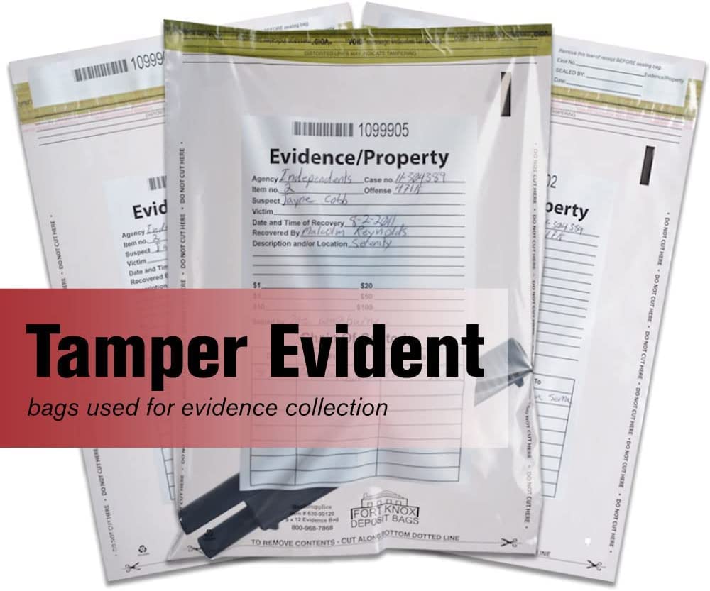 Snapklik.com : Clear Evidence Bags Case Of 100 9W X 12H Tamper Evident ...