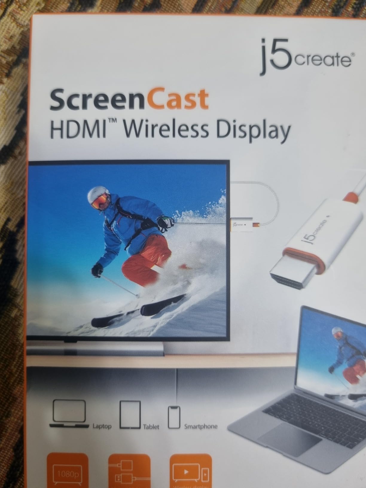 j5create ScreenCast HDMI Wireless Display Adapter Receiver - Mirror ...