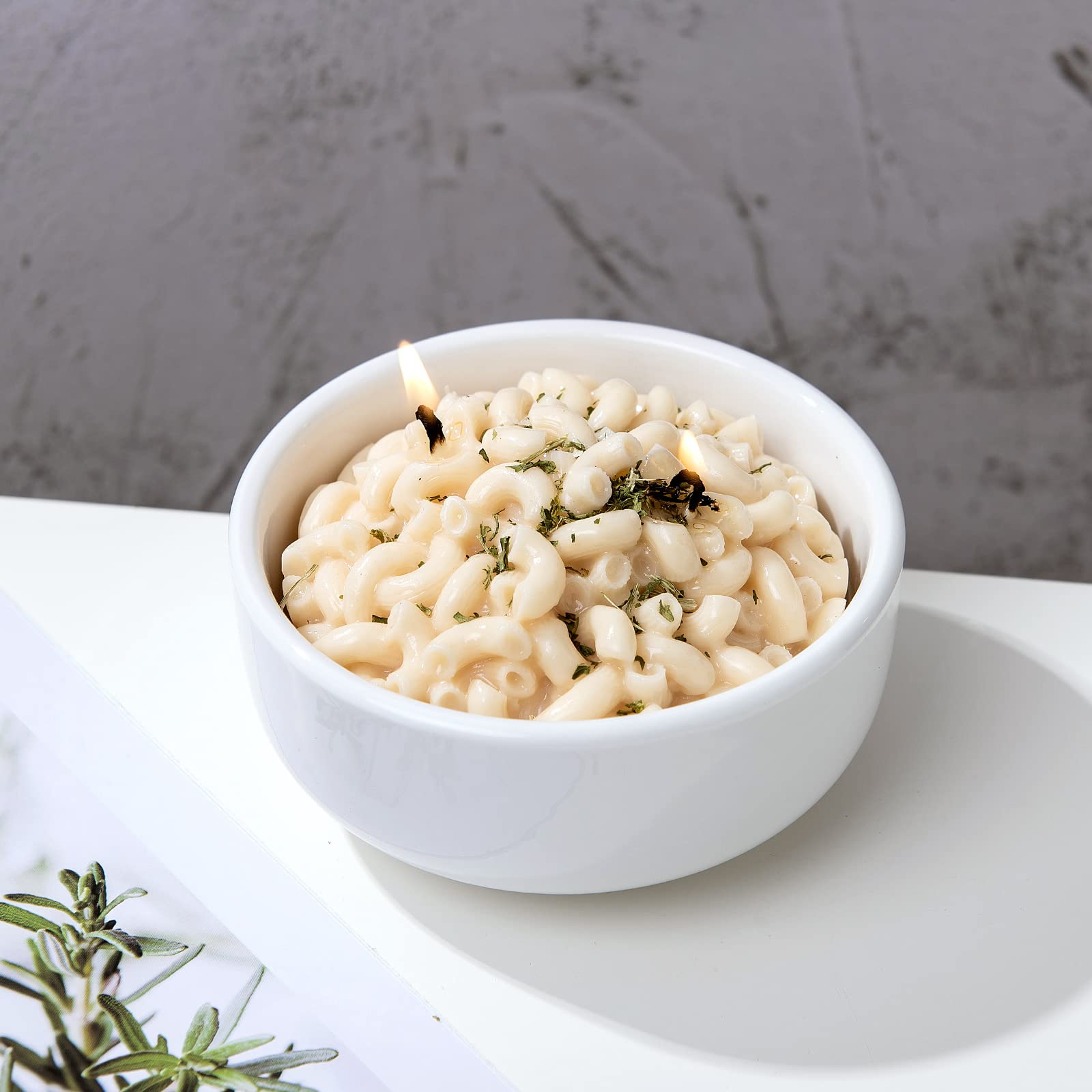 Macaroni Macaroni and Cheese Pasta Bowl Scented Candle Ritual Gift for ...