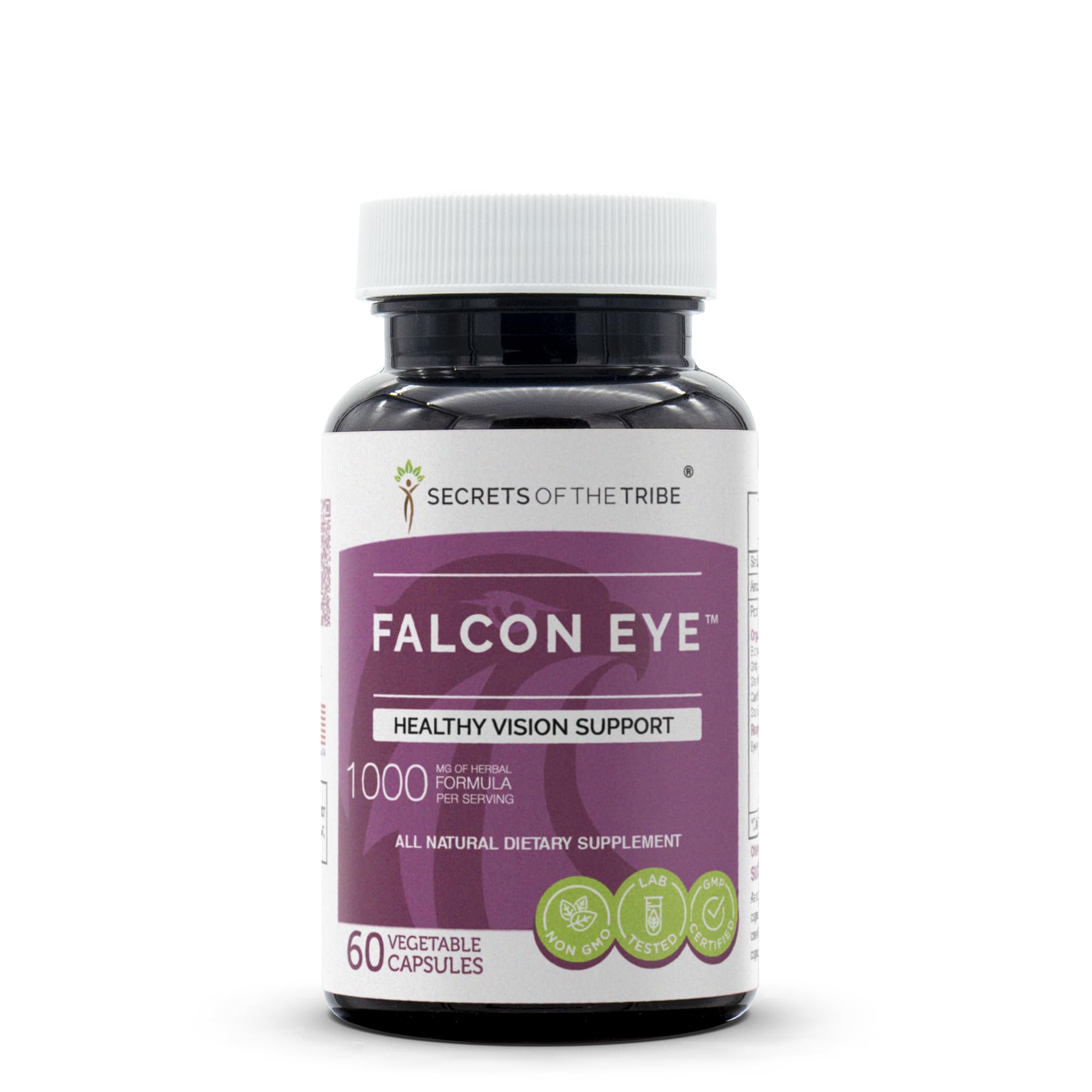 Amazon.com: Secrets of the Tribe Falcon Eye 60 Capsules, 1000 mg ...
