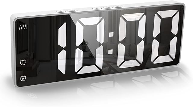 AMIR [New Version] Digital Alarm Clock, LED Alarm Clock for Bedroom ...